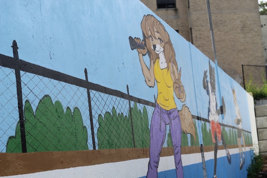 Pup-Pickleball Mural Sparks Public Art Debate