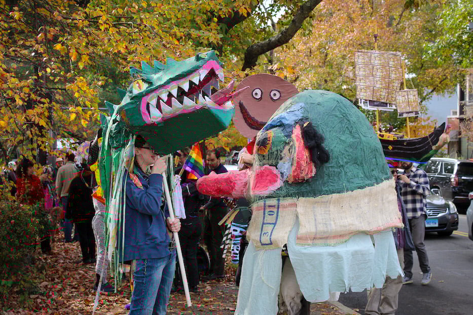 Giant Puppets Fill The Streets Of Westville