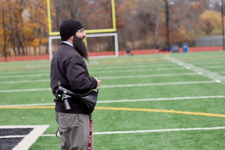 "Horns Up," As Marching Governors Hit The Field
