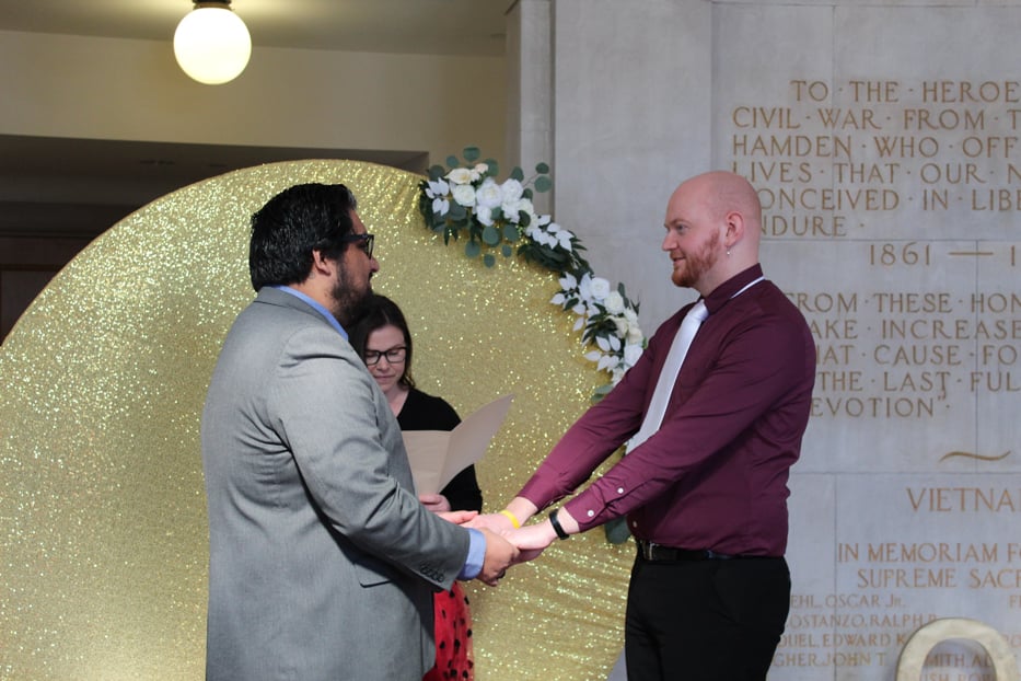 Couples Say 'I Do' at Hamden City Hall